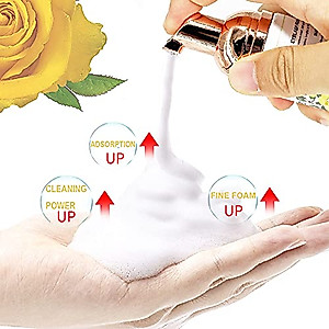 Eyelash Extension Shampoo 60ml + Brush/Eyelid Foaming Cleanser/Professional Salon and Home Care/Wash for Extensions and Natural Lashes/Non-Irritating & Paraben Safe Makeup & Mascara Remover (White)