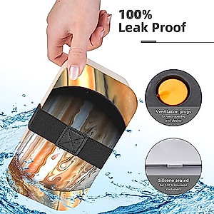 Jupiter Landscape Adult Lunch Box, Bento Box, With Cutlery Set Of 3, 2 Compartments, Rectangular, Lunch Box For Adults