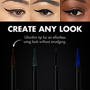 Milani Stay Put Matte Liquid Eyeliner - Waterproof Liquid Eyeliner Pen, Long Lasting & Smudgeproof Makeup Pen Black