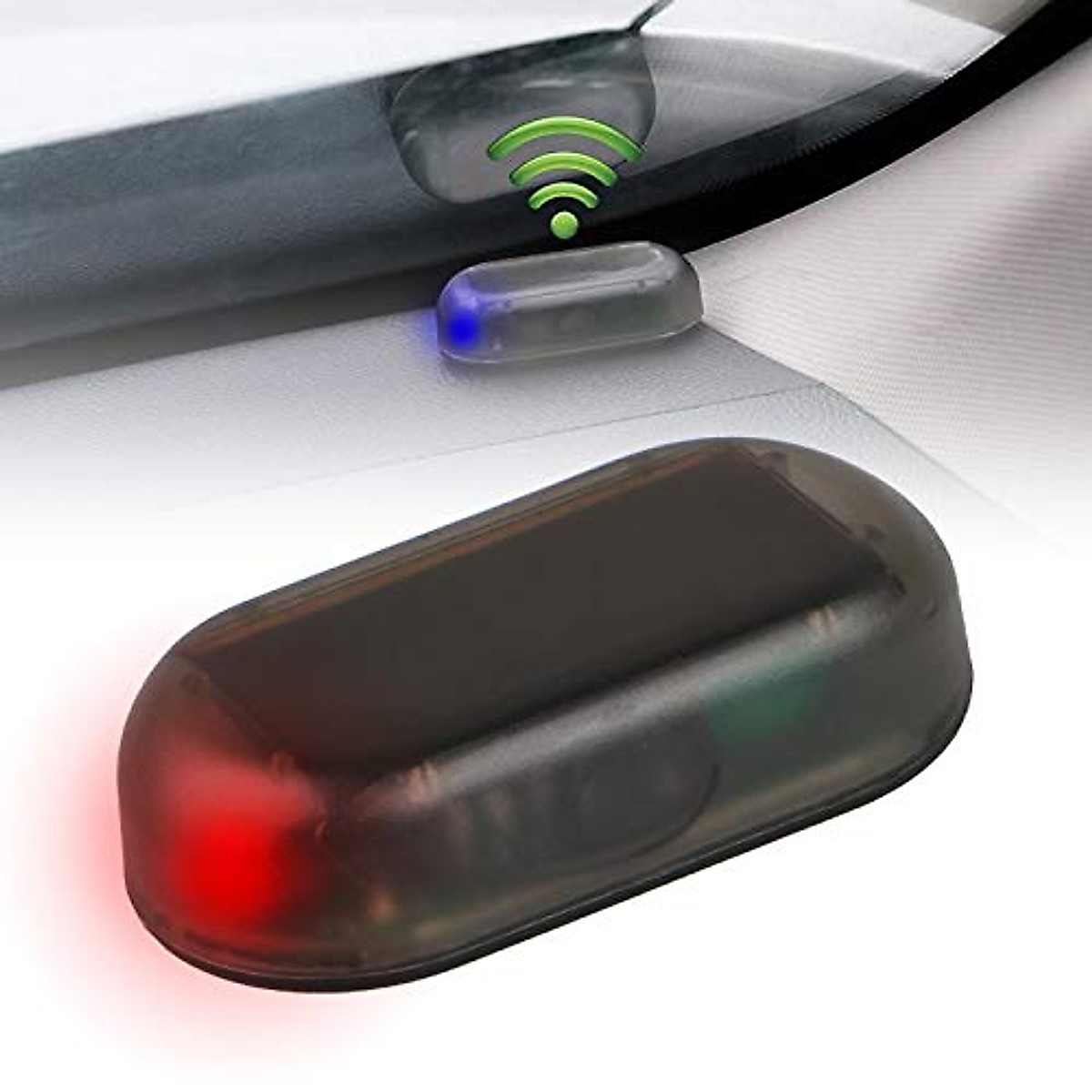 Paddsun Solar Power Car Alarm Red LED Light Anti-Theft Flash Blinking Lamp Veihicle Anti-Theft Alarm Warning System, Red