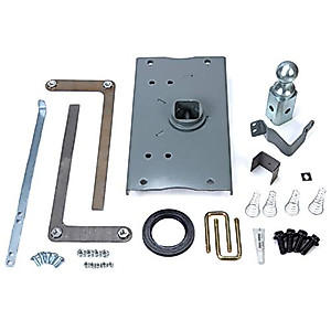 ECOTRIC Gooseneck Trailer Hitches Compatible with 2014-2018 Dodge Ram 2500 Gray Powder Coated