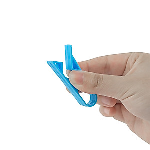 siktorrwd 20Pcs Plastic Kitchen Garbage Bin Clip Set, Anti-Slip Fixation Clamp for Trash Cans and Garbage Bags (Blue and Green)