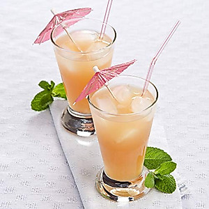 Prextex Drink Umbrella Cocktail Picks - Bulk Pack of 220 Assorted Tropical Decor Party Picks with Parasol | Cocktail Umbrellas for Drinks, Tiki Bars, Picnics, Cake Toppers