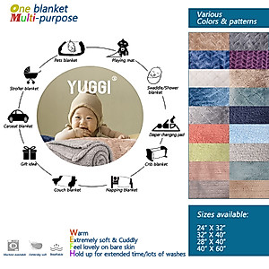 Baby Blanket or Pet Blanket, Comfy Soft Warm Blankets for Baby Girls and Boys, Dog and Cat, Plush Fleece Throw Blankets for Sofa, Couch, Travel and Camping (Sherpa 24"×32",2-pack, Light grey)