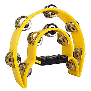 YMC Half Moon Tambourine Double Cutaway TAM20-YW -Yellow