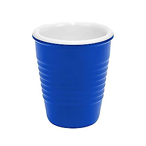 Fairly Odd Novelties Blue Redneck Party Shot Glasses, 2oz Hard Plastic Melamine Cups, 4-Pack