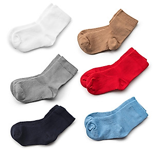 Silky Toes Infant Rayon from Bamboo Socks Baby Boy Girl Gift Set- 6 Pairs (0-6 Months, Sporty (2) 6 Pairs)