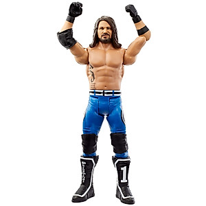 WWE AJ Styles Action Figure in 6-inch Scale with Articulation & Ring Gear, Series #101