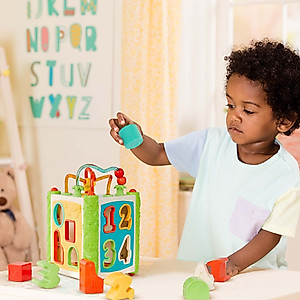 Battat – Activity Cube & Shape Sorter – 8 Shapes & Bead Maze – Music & Lights – Learning Toy For Toddlers, Kids – Jungle Fun! Activity Center – Jungle Fun! Activity Center