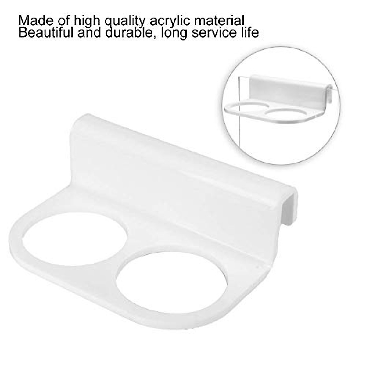 eecoo Aquarium Filter Sock Bracket Aquarium Acrylic Durable Double Hole Filter Bag Bracket Water Filter Holder Support Fish Tanks Accessory