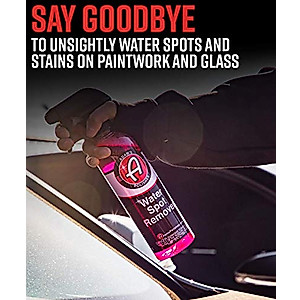 Adam's Water Spot Remover - Hard Water Stain Remover For Glass, Shower doors, Paint, Windows, Car Detailing & More | Bio Safe Calcium, Magnesium & Soap Scum Remover Formula (16oz)