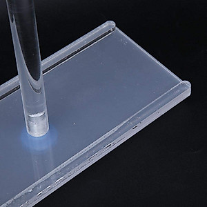 GLOGLOW Funnel Stand, 4 Holes Glass Funnel Stand Organic Glass Funnel Support Adjustable Height Funnel Holder Test Tube Rack Laboratory Accessory Funnel Rack Lab Fix Supplies