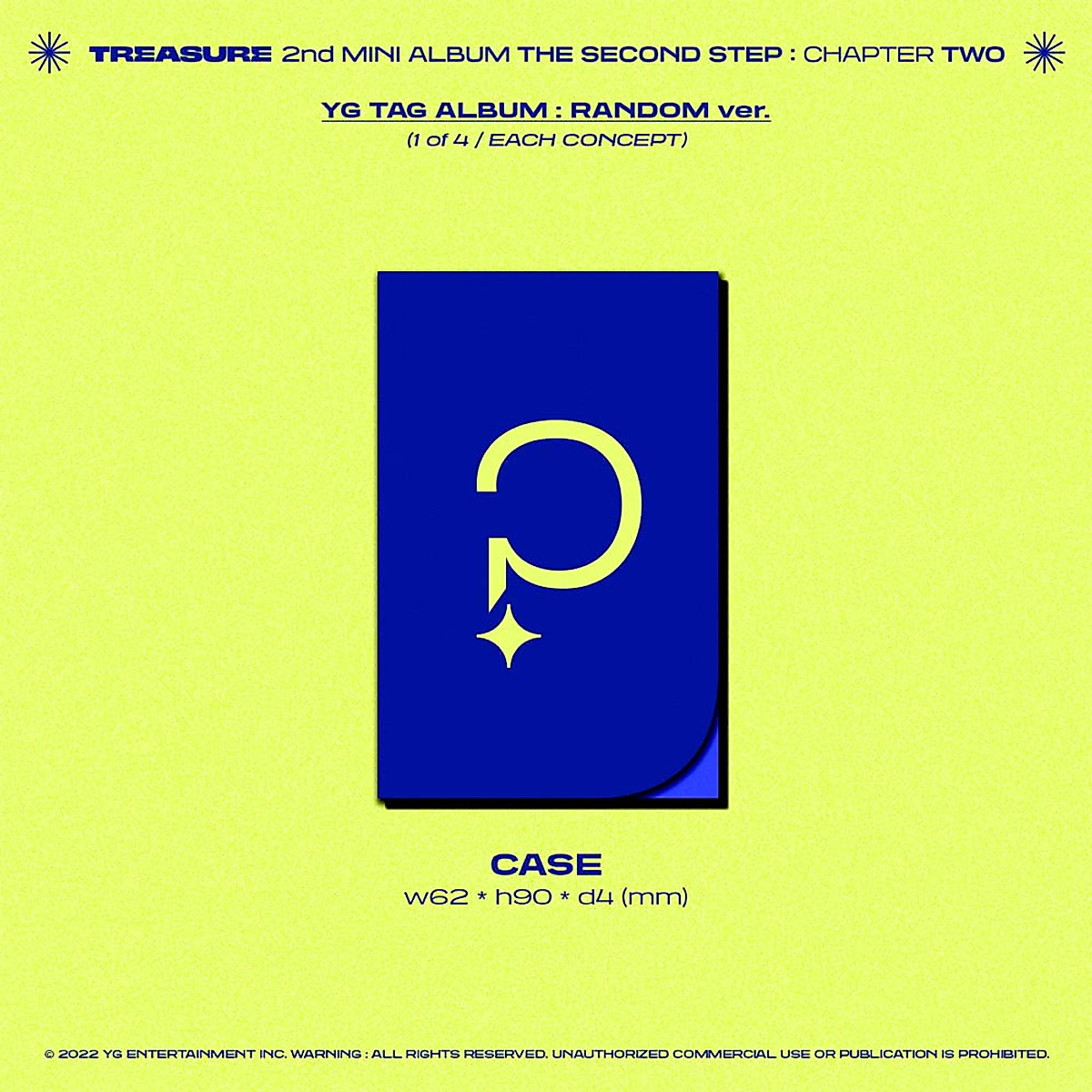 dreamus TREASURE 2nd MINI ALBUM [THE SECOND STEP : CHAPTER TWO] YG TAG ALBUM Random ver.