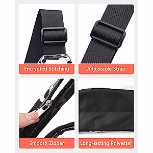 HULISEN Clear PVC Sling Bag Stadium Approved, Backpack with Adjustable Strap