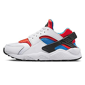Nike Women's Air Huarache Running Shoes, White/Black/Bright Crimson, 10 US