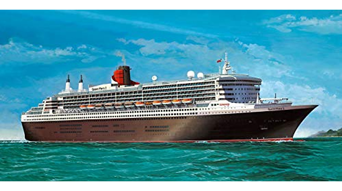 Revell Queen Mary 2 Platinum Model Kit 1:400 | Detailed & Easy to Assemble