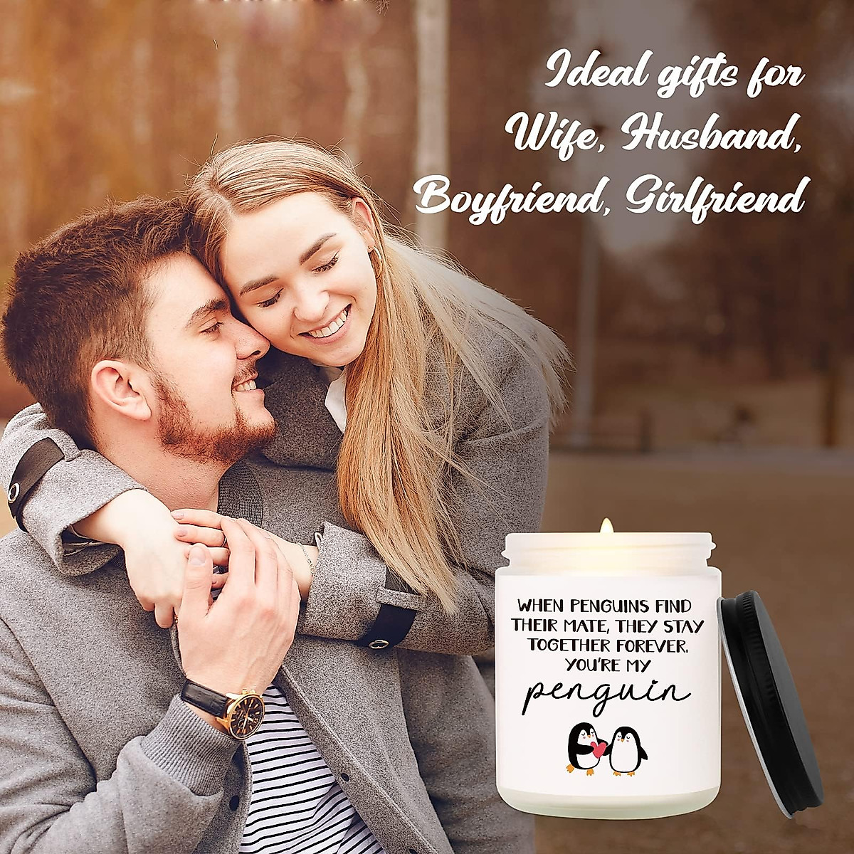 Niyewsor Anniversary Candle Gifts for Men Women, Christmas, Birthday Gifts for Boyfriend, Girlfriend, I Love You Gifts for Him Her, Wedding Gifts for Husband, Wife, Couple