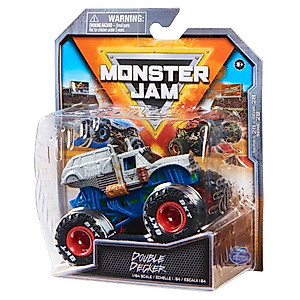 Monster Jam 2023 Spin Master 1:64 Diecast Truck Series 28 Steel Reveal Double Decker