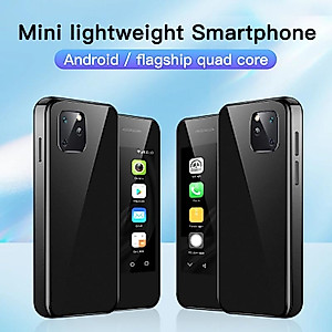 Mini Smartphone Soyes XS13 2.5Inch Touch Screen 1GB RAM 8GB ROM Android 6.0 3G WCDMA Camera GPS WiFi Bluetooth Student Pocket WiFi Mobile Phone Unlocked Cellphone (Black)