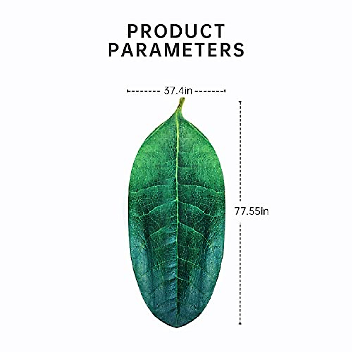 MOHOPE Soft Flannel Fleece Leaf Blanket Double Sided Printing, Large Green Blanket Lightweight Comfortable Warm Plush Leaf Blanket for Office Bed Couch Sofa (230gsm, Bayberry Leaf)