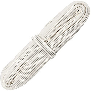 JOIKIT 1/4 Inch 328 Feet White Natural Cotton Rope, Clothesline Rope, All Purpose Braided Cord for DIY Craft Projects, Rope Basket, Potted Plants and Hanging Laundry