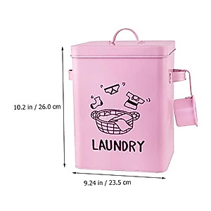 DOITOOL Box Washing Powder Drum Pet Food Dispenser Multifunctional Storage Box Makeup Storage Case Laundry Organization Storage Laundry Container Makeup Wall Organizer Useful Box
