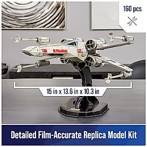 4D Build Star Wars T-65 X-Wing Starfighter 3D Model Kit, Star Wars Gifts, Star Wars Toys for Star Wars Fans & Collectors, Adults & Teens 12+