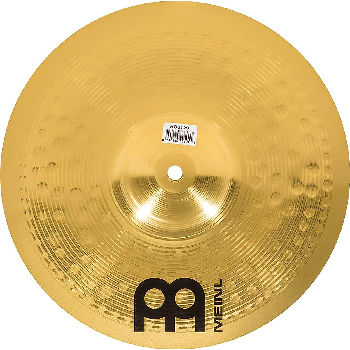 Meinl Cymbals HCS 12" Splash Cymbal for Drum Set — Made in Germany — Traditional Medium Brass, 2-Year Warranty, 12 inch (HCS12S)
