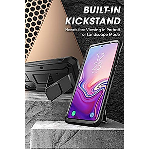 SUPCASE UB Pro Series Designed for Samsung Galaxy S20 5G Case, Built-in Screen Protector with Full-Body Rugged Holster & Kickstand for Galaxy S20 (2020 Release) (Black)