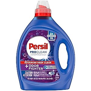 Persil Laundry Detergent Liquid, Odor Fighter with Odor Elimination Technology, High Efficiency (HE), 2X Concentrated, 82 Loads