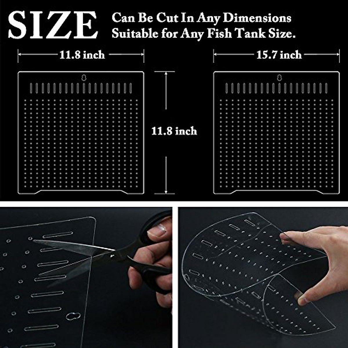 Shiroumiya Aquarium Fish Tank Divider Isolation Board for Mixed Breeding Made by PET/PETP