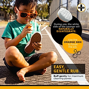 SneakERASERS Sole and Sneaker Cleaner, Premium, Disposable, Dual-Sided Sponge for Cleaning & Whitening Shoe Soles (1 Pack)