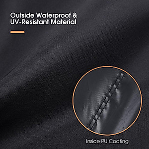 Jungda Outdoor Table Cover,42 Inch Square Patio Table Cover,Waterproof Outside Table Cover Furniture Cover - 42 X 42 X 28 Inch