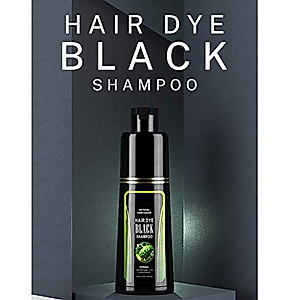 Natural Black Hair Shampoo, White to Black Shampoo for Men and Women, White Hair Removal Dye Hair Coloring Shampoo(250ml)