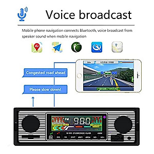 BOOMBOOST Car Stereo with Bluetooth, Car Radio with USB/SD/AUX Port, Car Audio FM Radio, Digital MP3 Player, Handsfree Calling with Wireless Remote Control