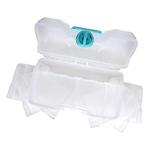 ArtBin Clear Plastic Organizer Small Parts Organizer - for DIY Arts & Crafts Storage Boxes & Organizers, Sewing Storage - Storage Box with Compartments, Project Box - Large (6 Pivot Trays) 6963PB