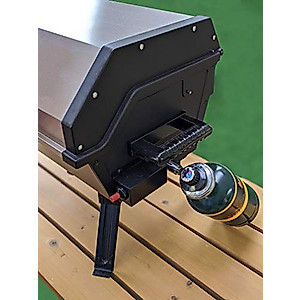 MARTIN Portable Propane Bbq Gas Grill 14,000 Btu Porcelain Grid with Support Legs and Grease Pan