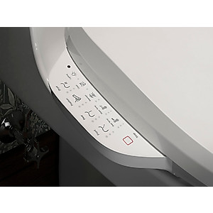 KOHLER 28229-96 K-28229-96 PureWash E725 Elongated Bidet Toilet Seat with Remote Control, Biscuit