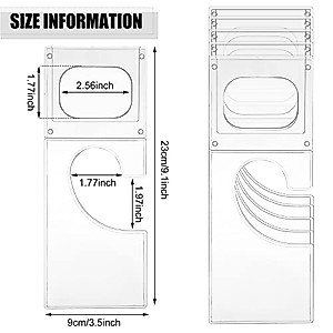 Closet Dividers Plastic Closet Dividers for Hanging Clothes Transparent Rectangle Clothing Rack Size Dividers, Organize Clothes (6 Pack)