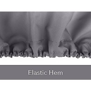 Covermates Outdoor Modular Sectional Sofa Loveseat Cover - Water Resistant Polyester, Drawcord Hem, Mesh Vents, Seating and Chair Covers, 84W x 34D x 30H, Charcoal