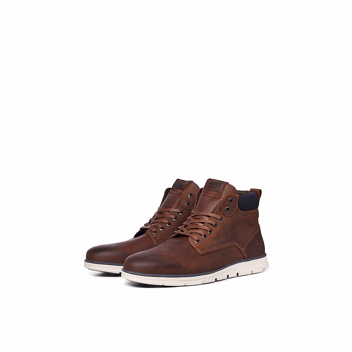 JACK & JONES Men's Chukka Boots, Brown Brandy Brown Brandy Brown, 10