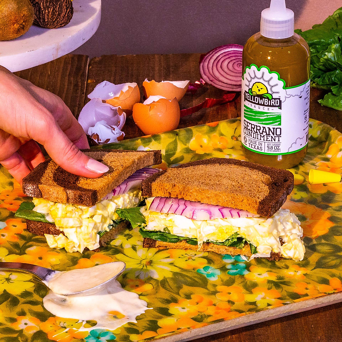 Serrano Hot Sauce by Yellowbird - Serrano Pepper Sauce with Serrano Peppers, Cucumbers, and Lime - Plant-Based, Gluten Free, Non-GMO Hot Pepper Sauce - Homegrown in Austin - 19.6 oz