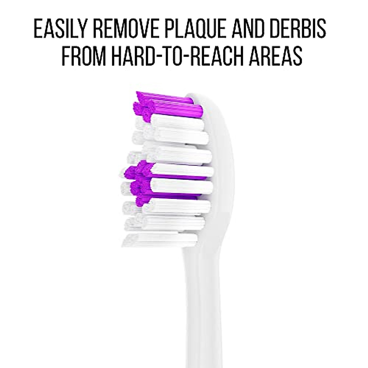 Acteh Sonic Electric Toothbrush, JetWave Rechargeable, Toothbrush w/ 5 Brushing Modes, 2min. auto-Timer, 30sec. Quad-Reminder and Long-Lasting, Extended Charge Battery (White)