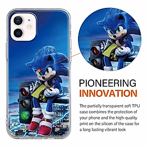 2 × Cool Phone Case for iPhone 12 Pro /iPhone 12 Case Clear 6.1",Adventure Games Anime Printed,Game Character Design Pattern Transparent Cases for Men Boys Women Girls,Soft TPU Funda for iPhone12 Pro