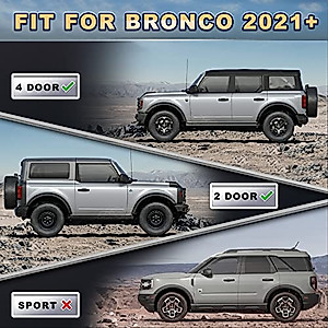 Broaddict Class 3 Trailer Hitch, 2-Inch Receiver, Fits Ford Bronco 2021-2024, Gloss Black