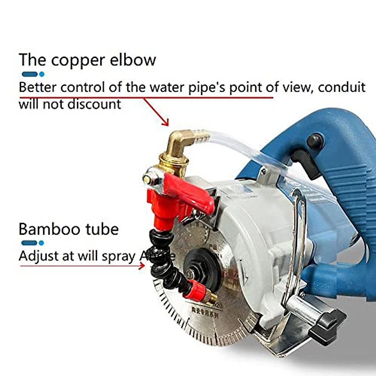 Dust Remover Water Sprayer System Nozzle Coolant Misting Dust-Proof for Brick Tile Cutting Machine Grinder