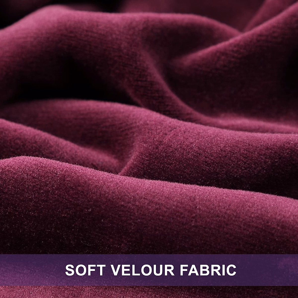 ANOTHER CHOICE Velour Tracksuit Women 2 Piece Zip-Up Velvet Sweatsuits Hooded Soft Jogging Set(Wine,Small)