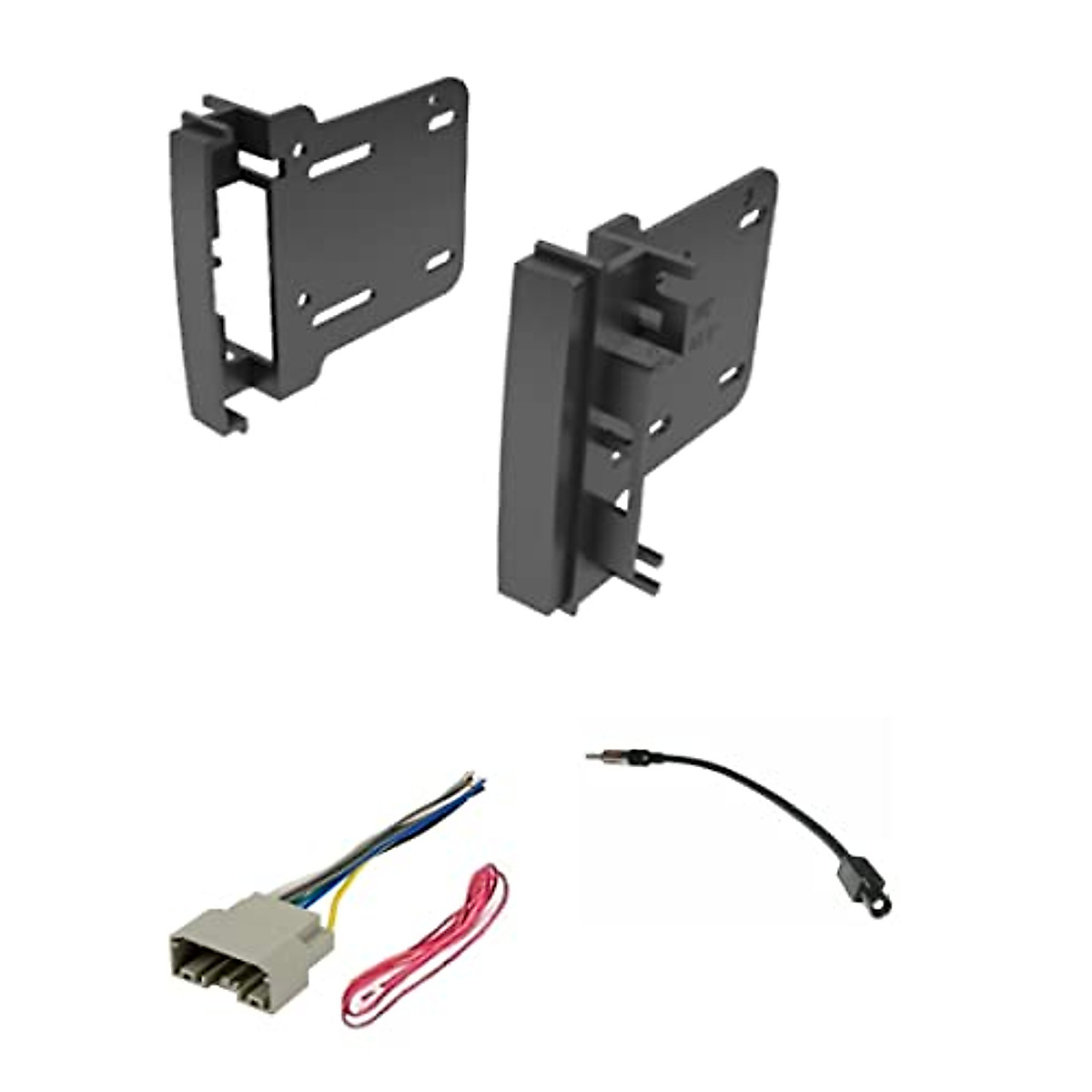 ASC Audio Car Stereo Radio Install Dash Kit, Wire Harness, and Antenna Adapter to Add a Double Din Radio for Some Chrysler Dodge - Compatible Vehicles Listed Below
