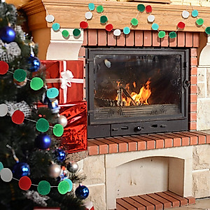 WILLBOND 120 Pieces Christmas Felt Balls 3 cm Colorful Felt Pompom Balls Handmade Felted Pompoms DIY Christmas Holiday Decor for Christmas Garlands DIY Decoration (Multiple Colors)