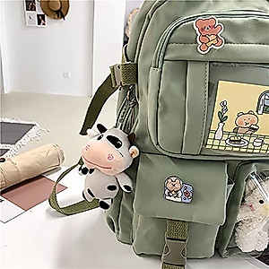 Sunny Fanny OU Aesthetic Backpack.Japanese Kawaii Backpacks School Bag With Pendant. Small Backpack. School Supplies